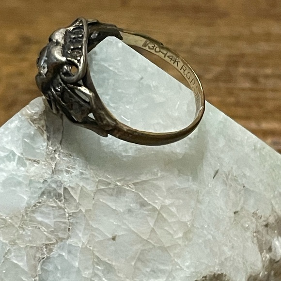 Jewelry | Vintage Art Deco Uncas Rgp Engagement Ring | Poshmark